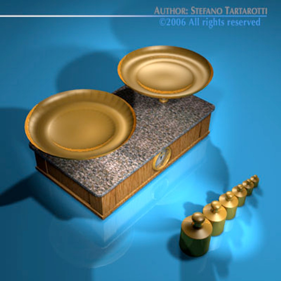 Balance Roberval 3d Model