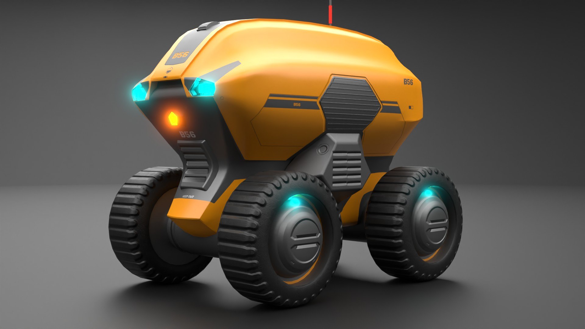 Sci-Fi Droid Unmanned Vehicle Collection 3D Model - TurboSquid 2075567