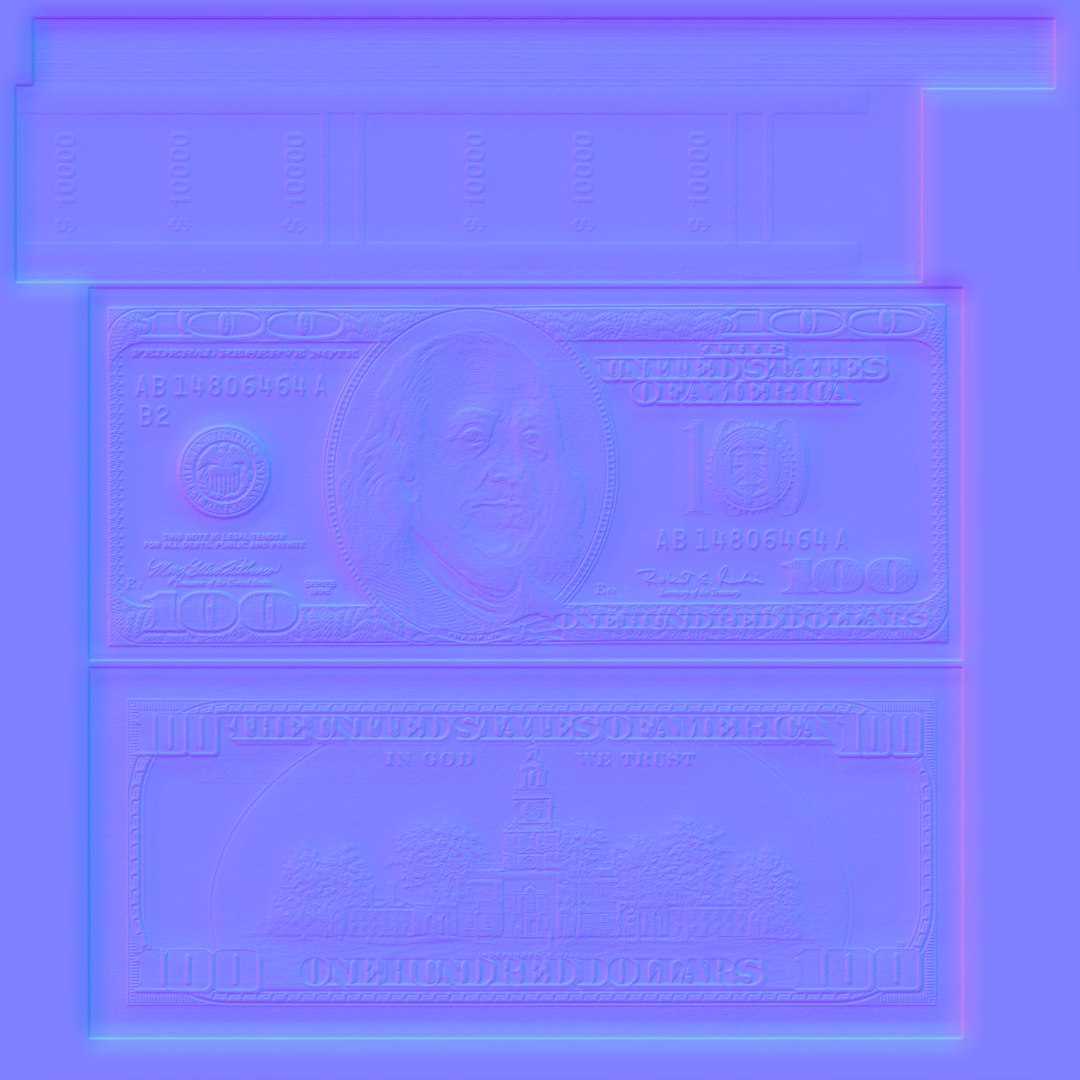 3d Dollar Stack Model