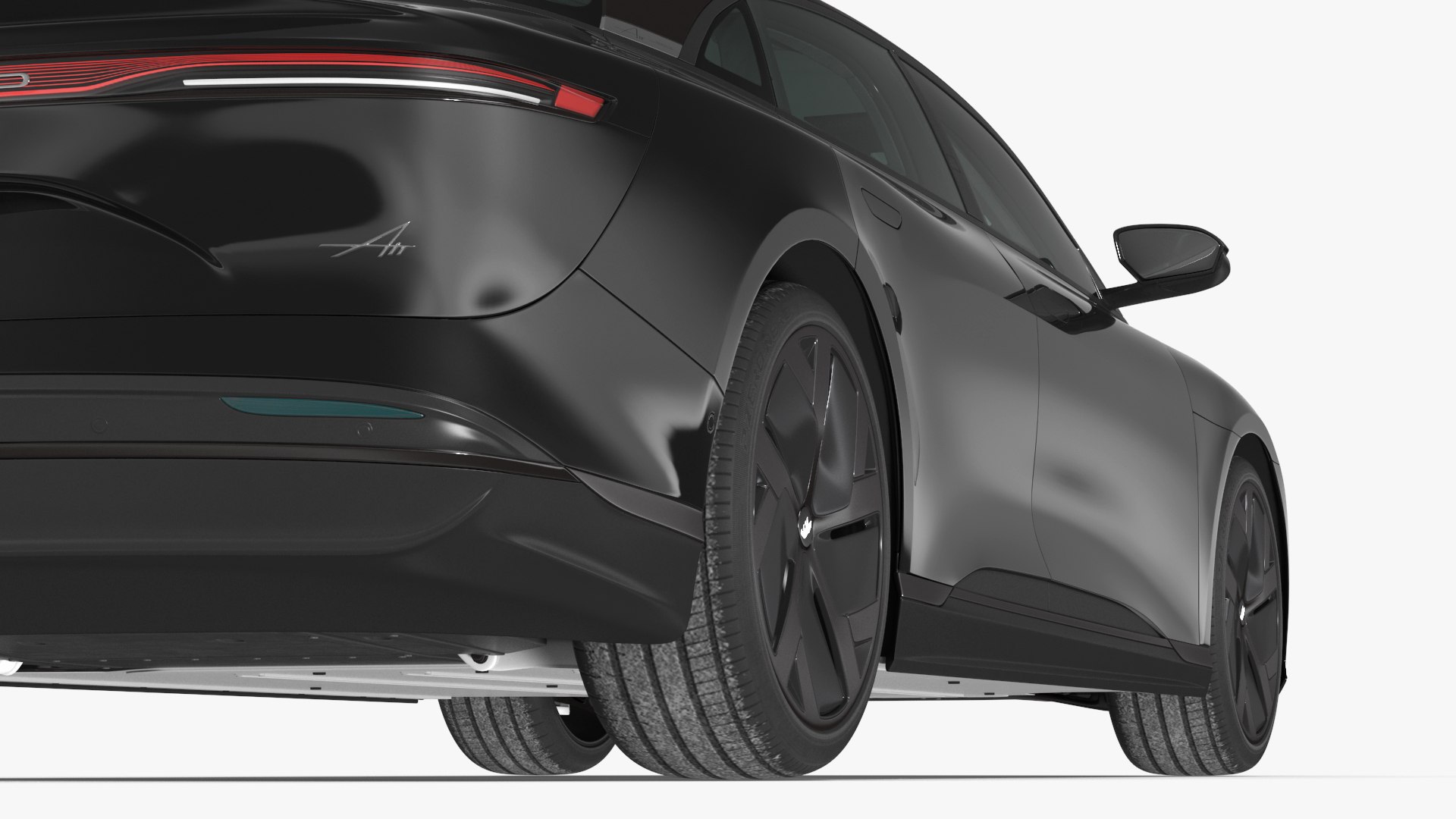 Lucid Air Electric Luxury Sedan Black 3D model - TurboSquid 2044947