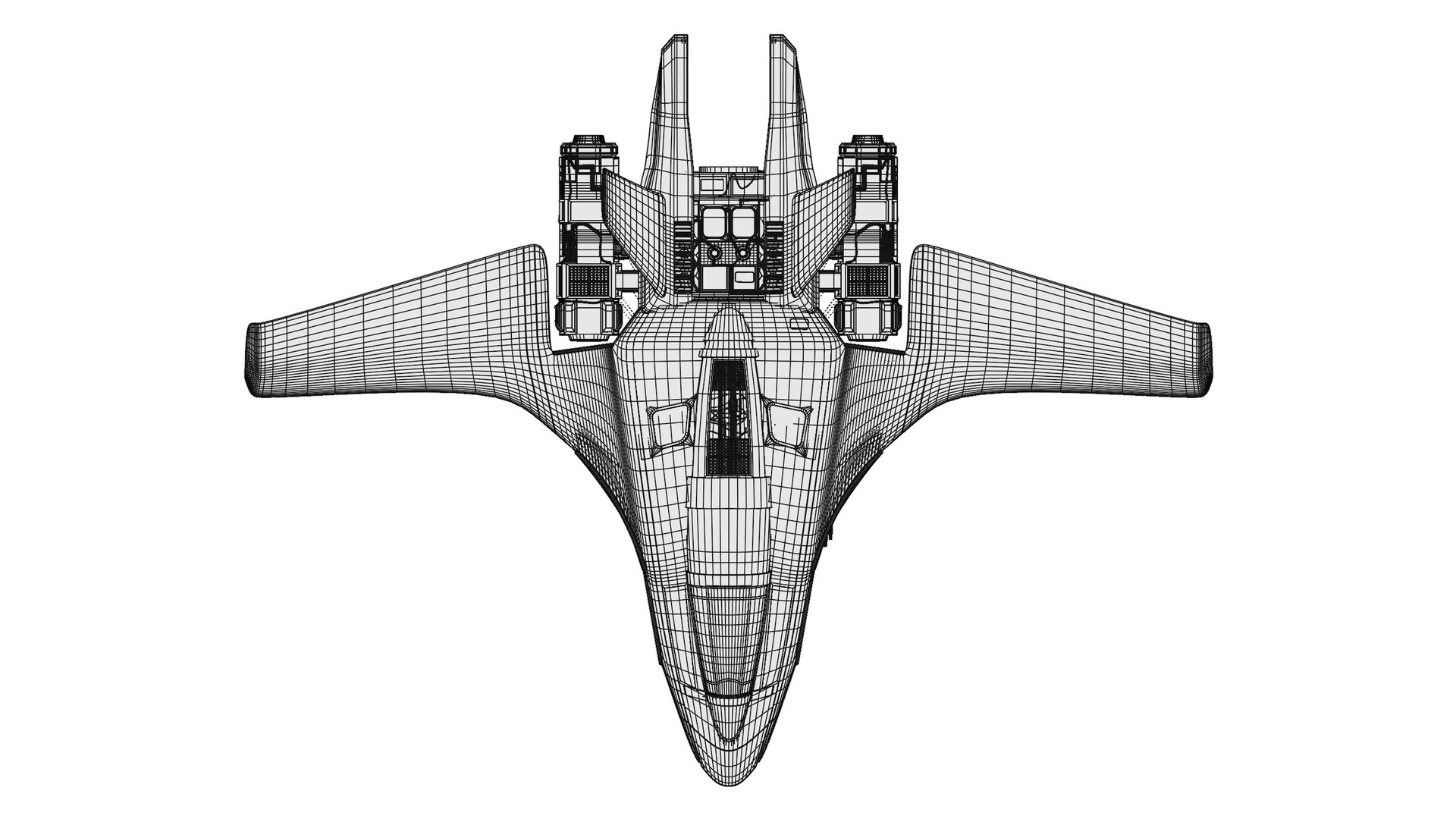 3D Fighter Spacecraft Model - TurboSquid 2423123