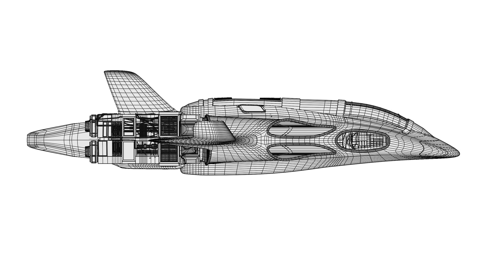 3D Fighter Spacecraft Model - TurboSquid 2423123