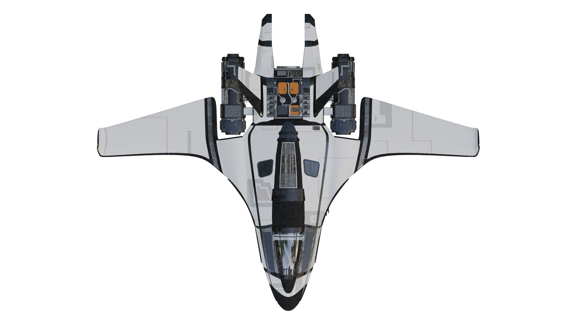 3D Fighter Spacecraft Model - TurboSquid 2423123
