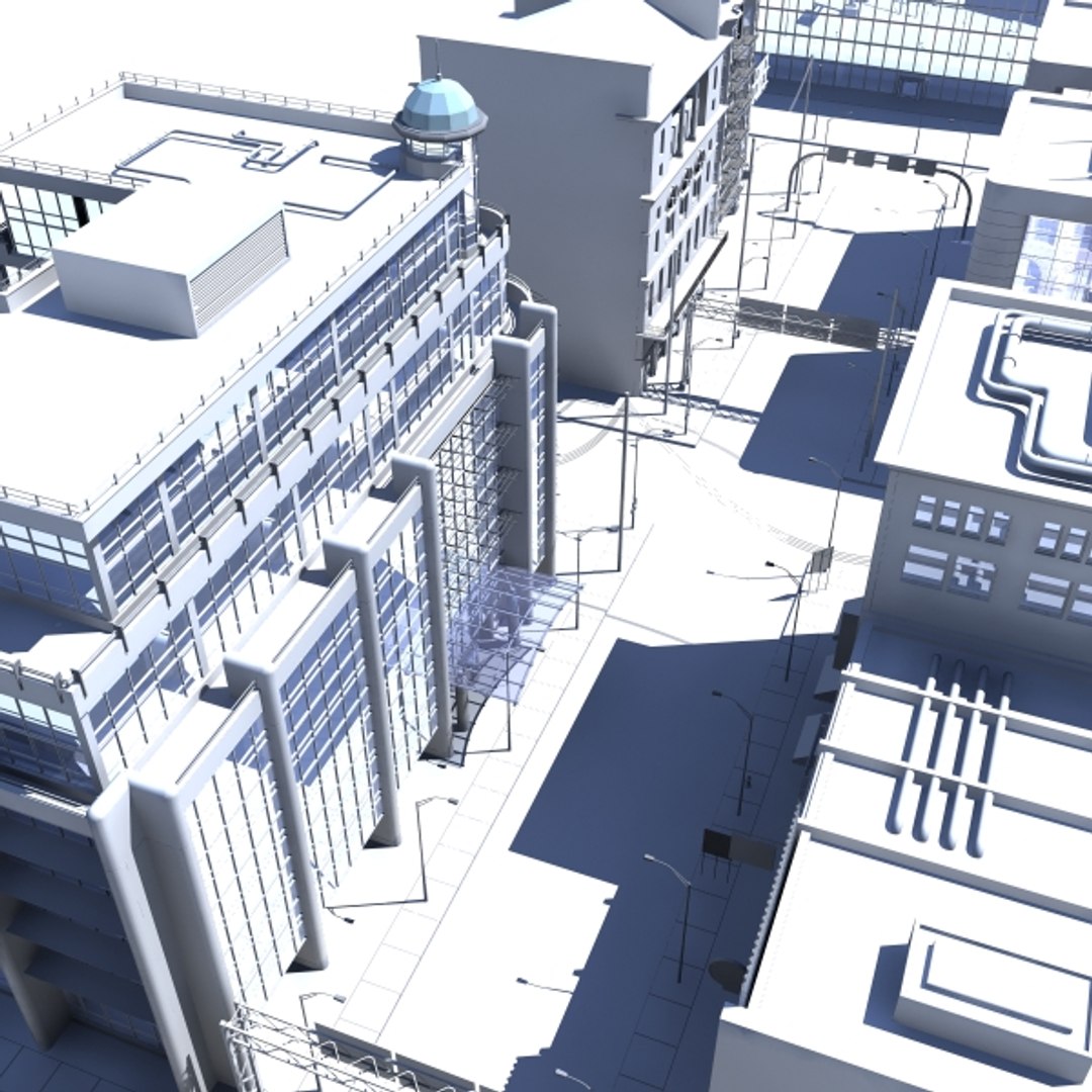 City Street 3d Model