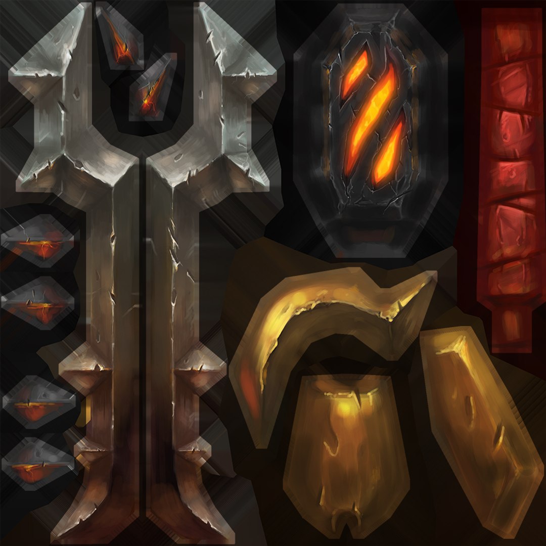 3d model hand painted games