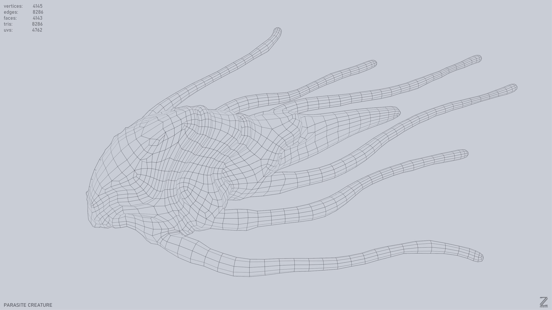 Parasite Creature 3D - TurboSquid 2422183