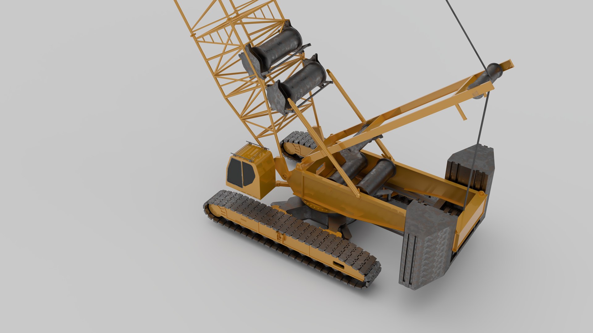 CRAWLER CRANE 3D Model - TurboSquid 2135508