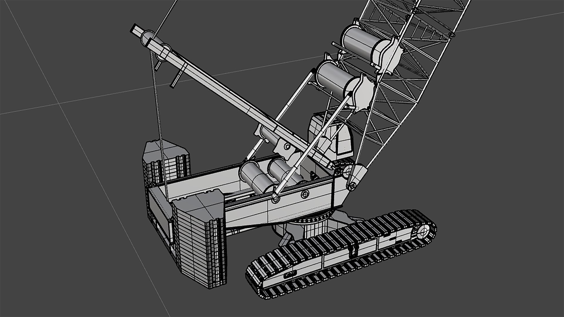 CRAWLER CRANE 3D Model - TurboSquid 2135508