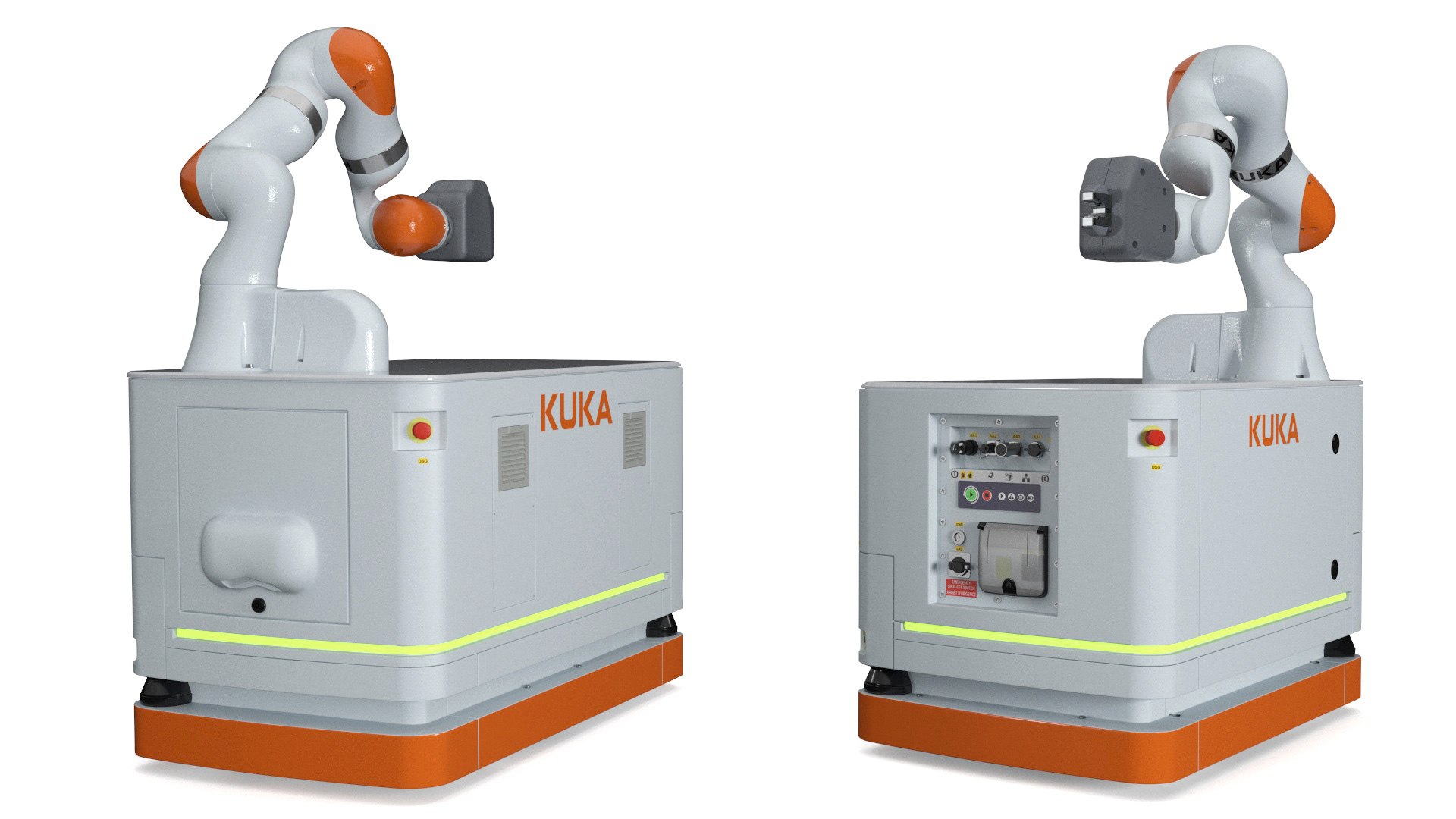 3D Autonomous Robot KUKA KMR Iiwa With Manipulator Model - TurboSquid 2287687