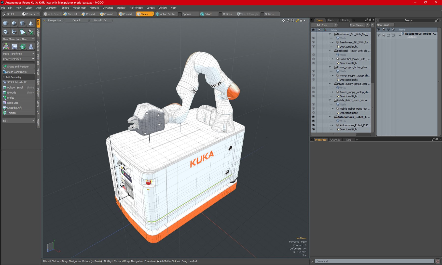 3D Autonomous Robot KUKA KMR Iiwa With Manipulator Model - TurboSquid 2287687