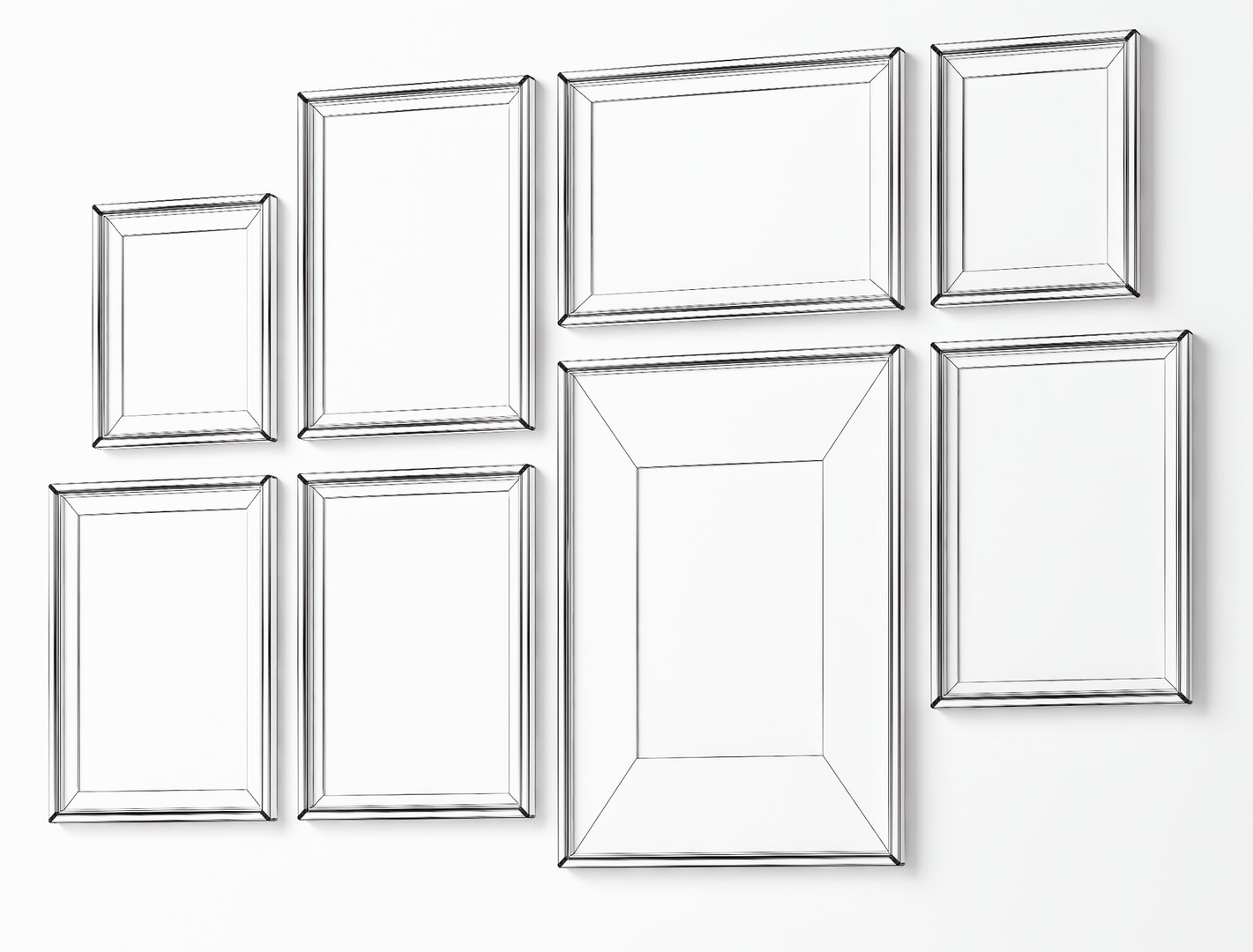 3D Picture Frames Set-466 - TurboSquid 2149248