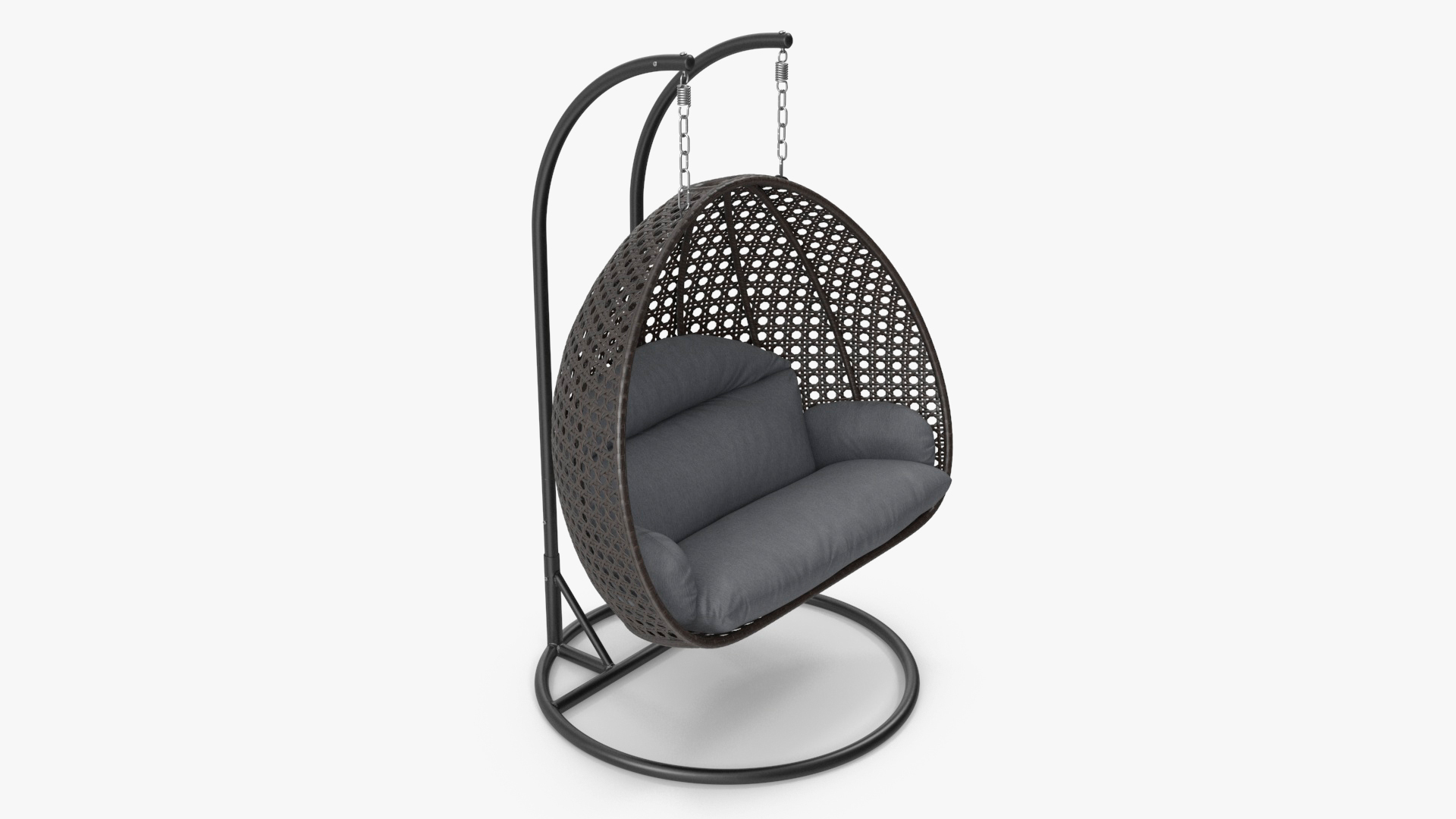 Outdoor Egg Chair Black 3D - TurboSquid 2168179