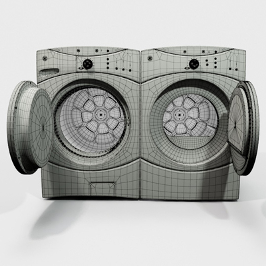 3d 3ds Electric Washer Dryer
