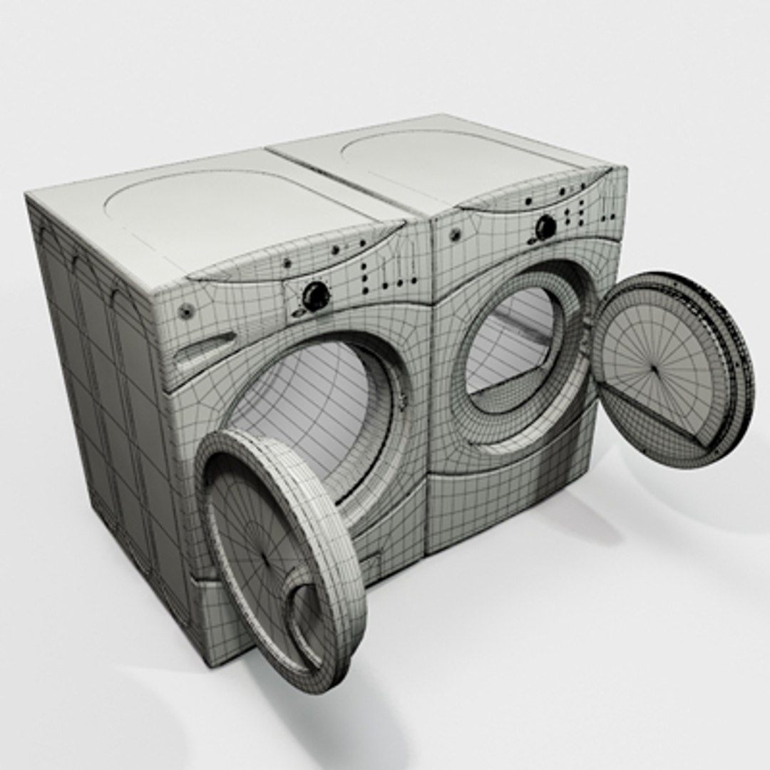 3d 3ds Electric Washer Dryer