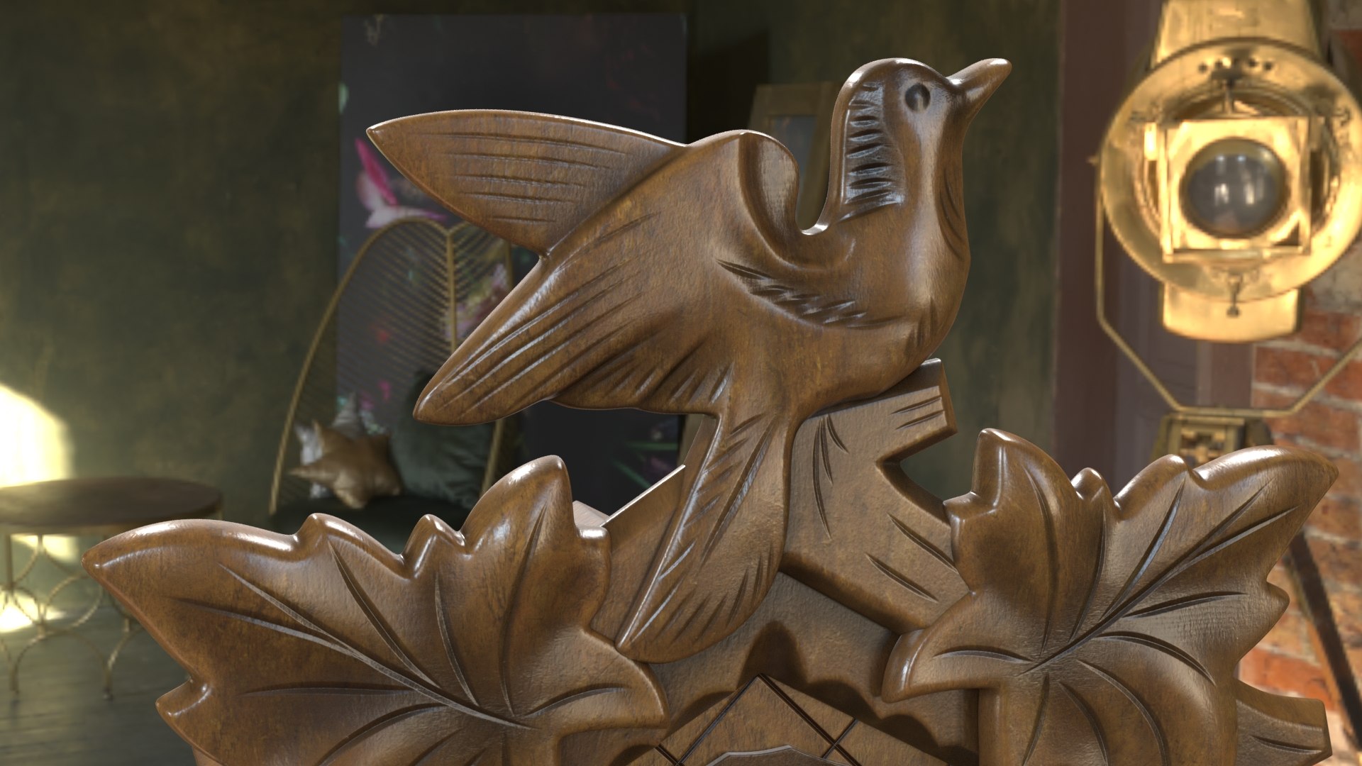 Cuckoo Clock 3D Model - TurboSquid 2265933