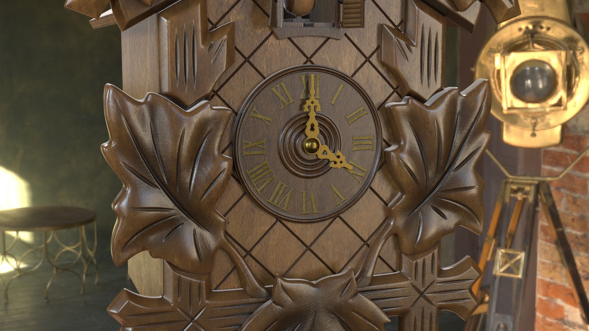 Cuckoo Clock 3D Model - TurboSquid 2265933