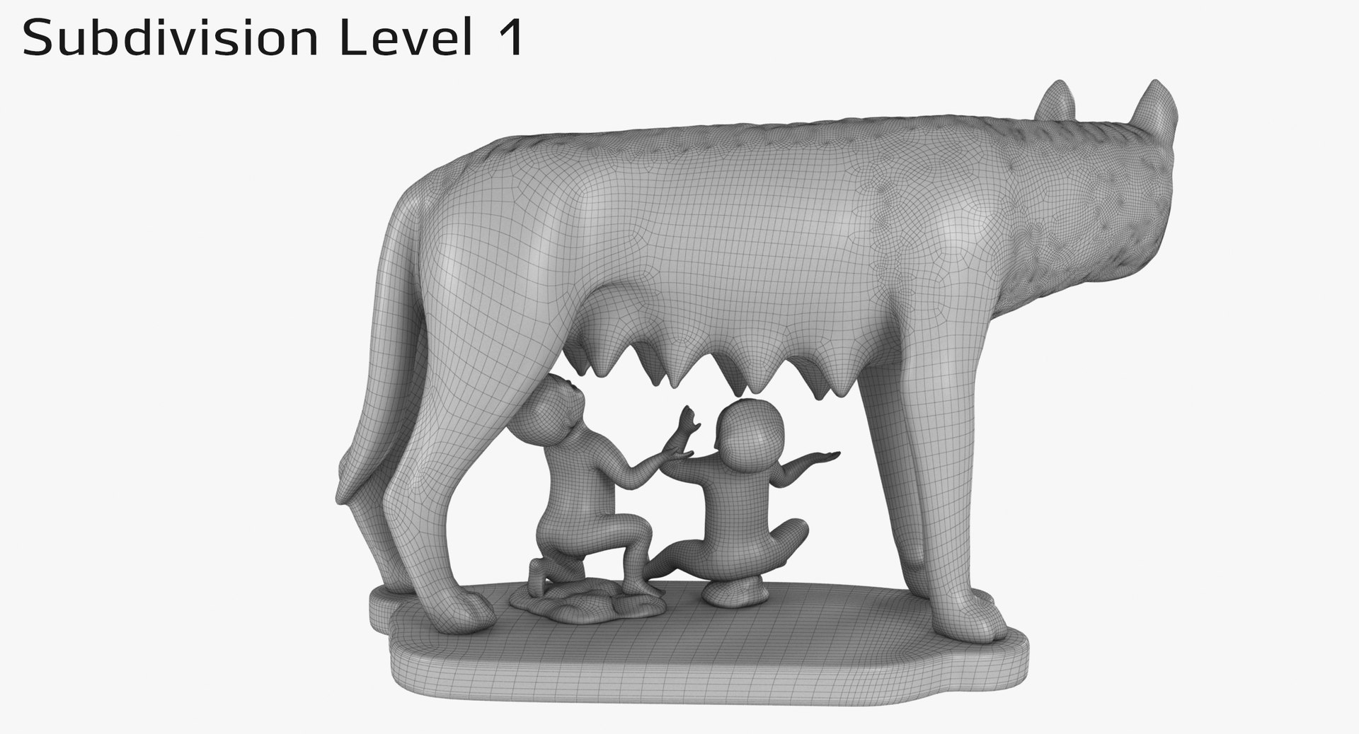 Capitoline Wolf Statue 3D - TurboSquid 1987835