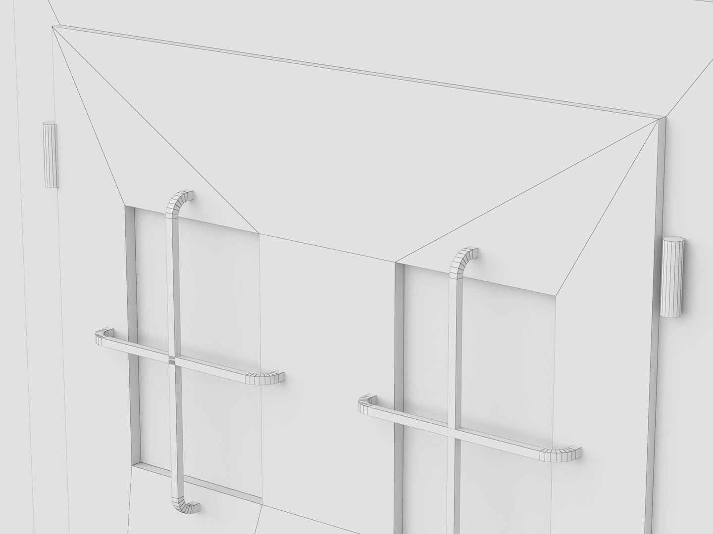 Ancient door 2 Low-poly 3D - TurboSquid 1944695