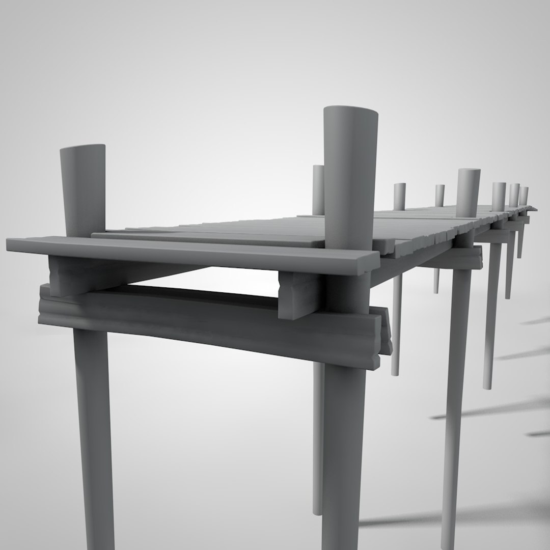 3D Model Cartoon Dock - TurboSquid 1499917