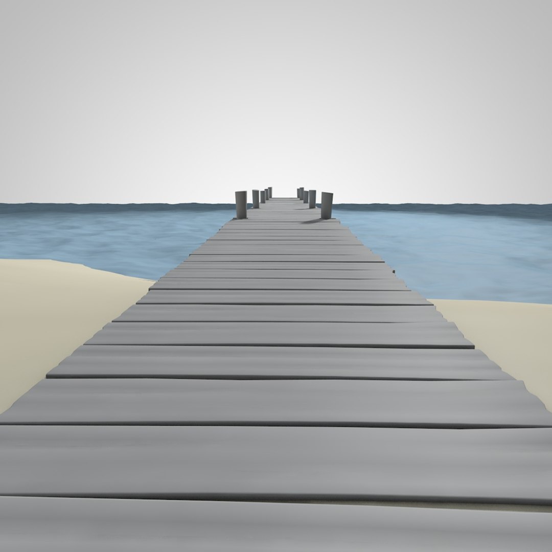 3D Model Cartoon Dock - TurboSquid 1499917