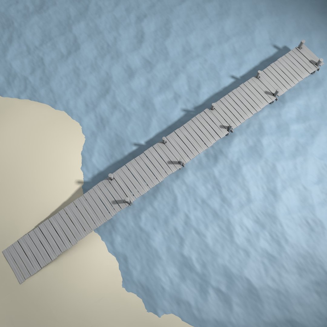 3D Model Cartoon Dock - TurboSquid 1499917