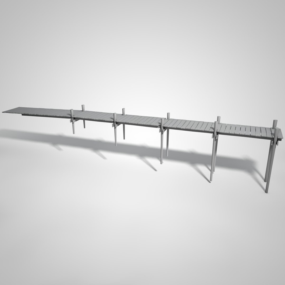 3D Model Cartoon Dock - TurboSquid 1499917