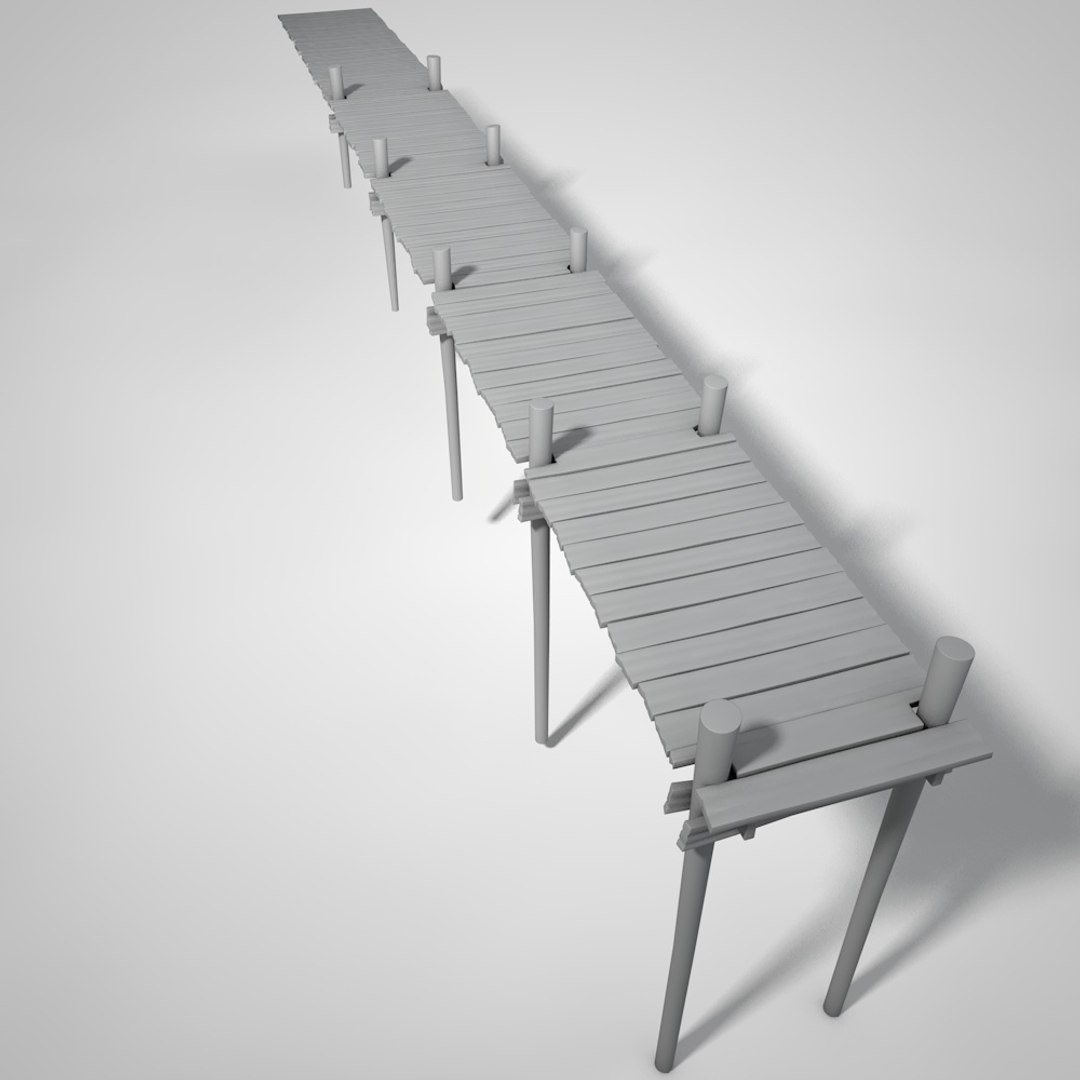 3D Model Cartoon Dock - TurboSquid 1499917