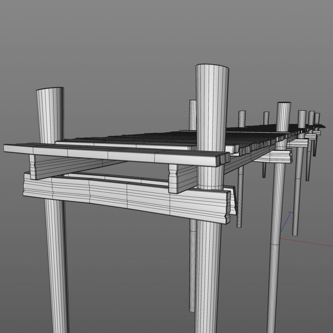 3D Model Cartoon Dock - TurboSquid 1499917