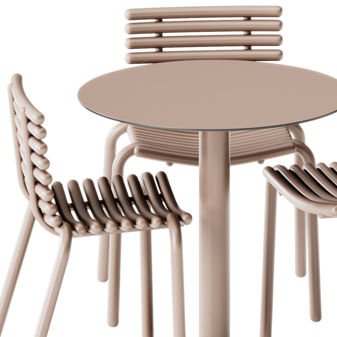 Mesa Mona Table And Tuba Dining Chair By Diabla Model - TurboSquid 2055414