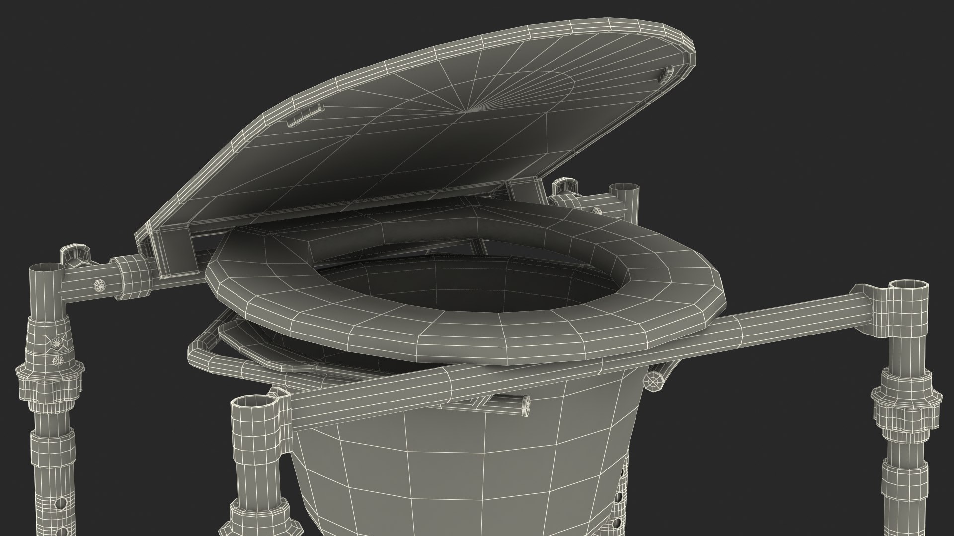 Bedside commode seat 3D model - TurboSquid 1650677