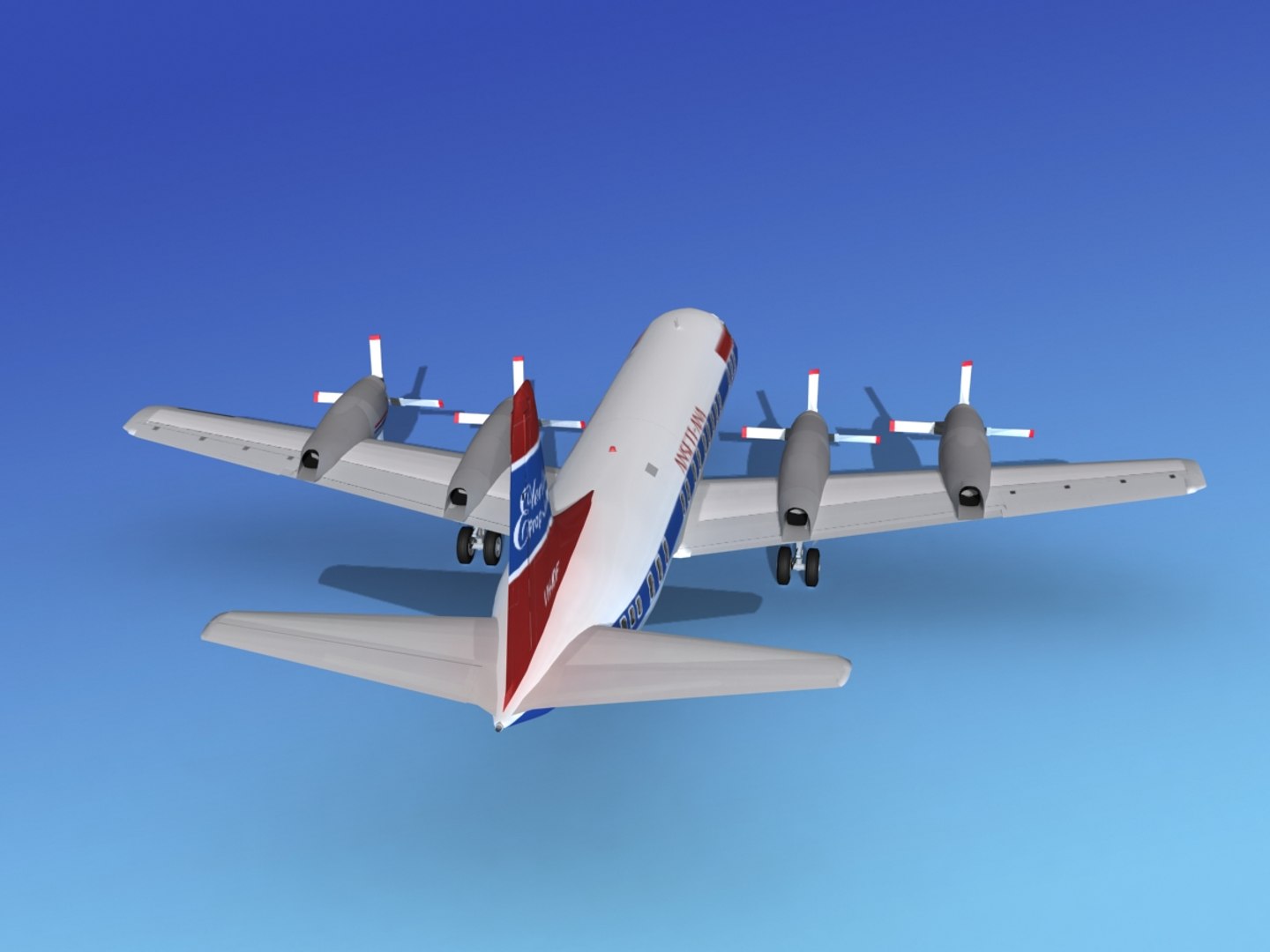3d model propellers electra lockheed