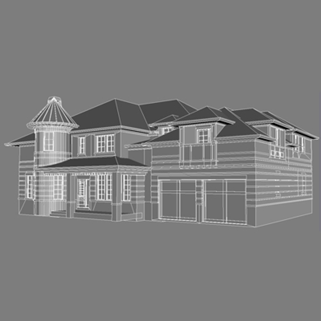 3d Realistic Family 0006 Building Structure