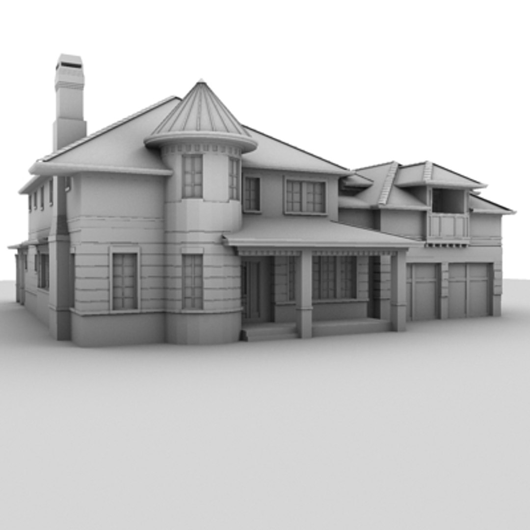 3d Realistic Family 0006 Building Structure
