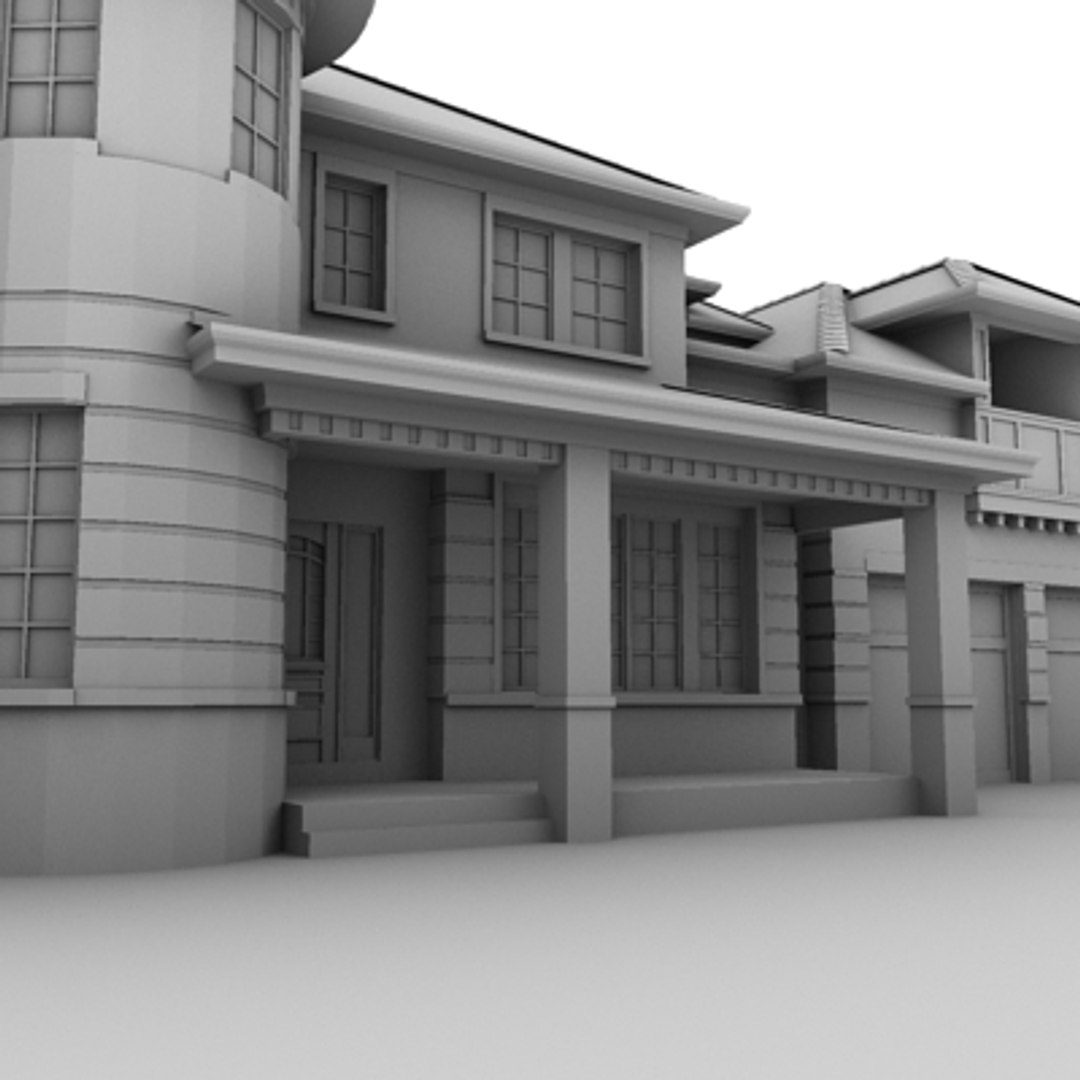 3d Realistic Family 0006 Building Structure