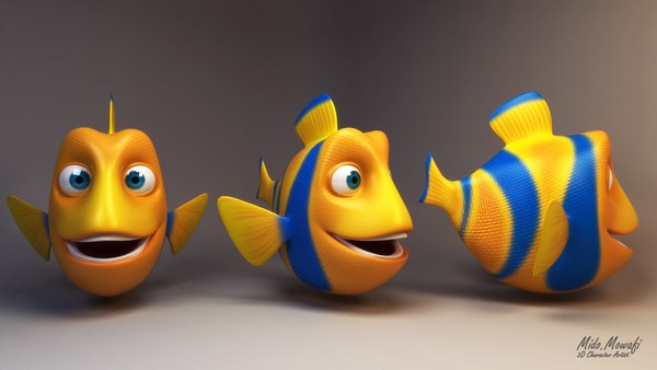 Cartoon Fish 3D Models for Download | TurboSquid