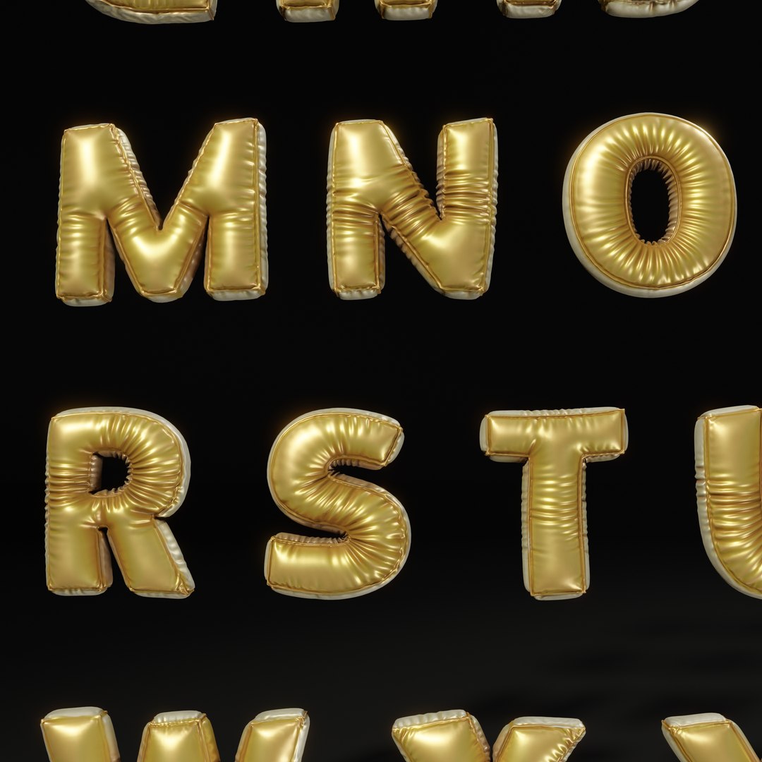 3D Balloon Letter - TurboSquid 1681063