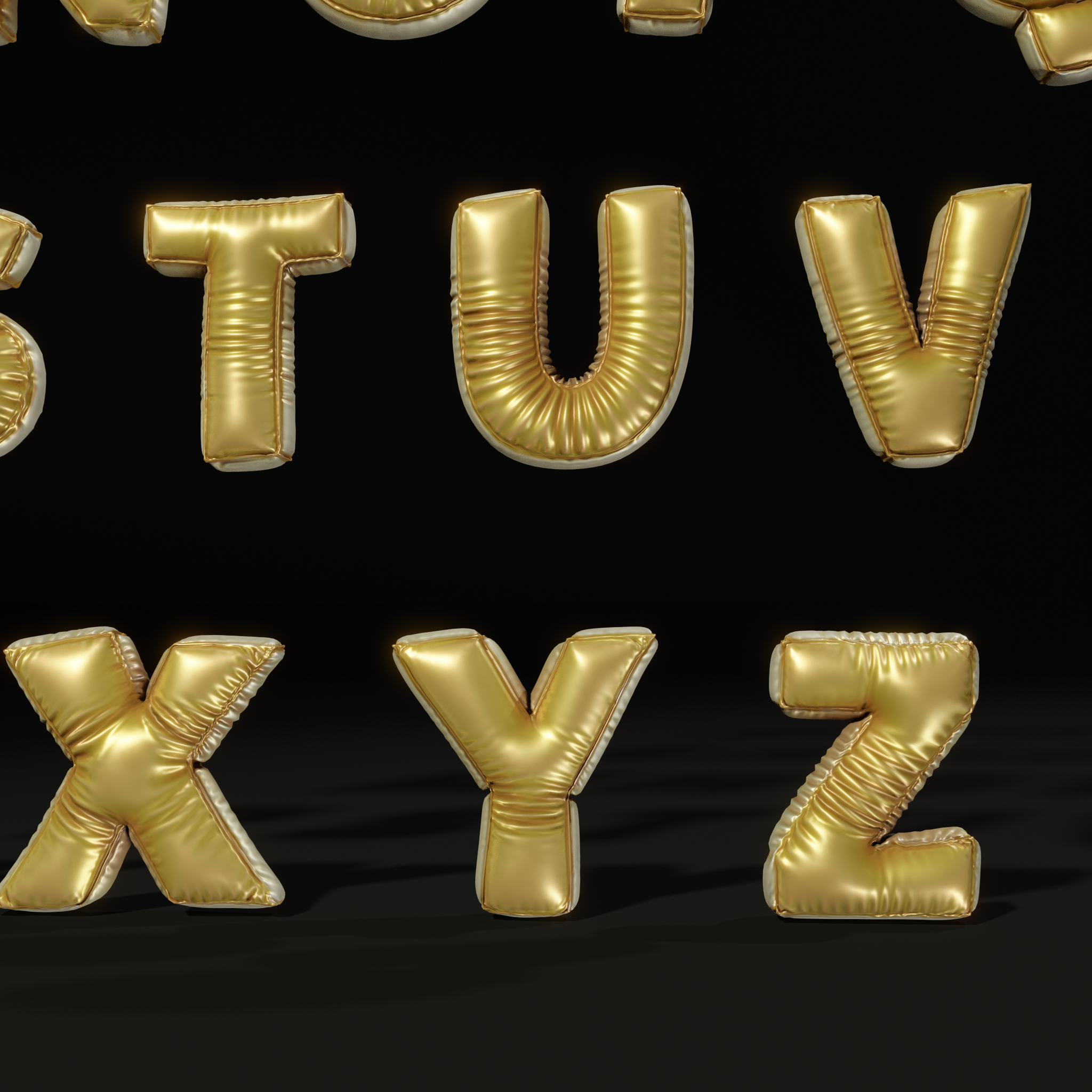 3D balloon letter - TurboSquid 1681063