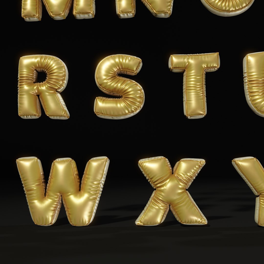 3D Balloon Letter - TurboSquid 1681063