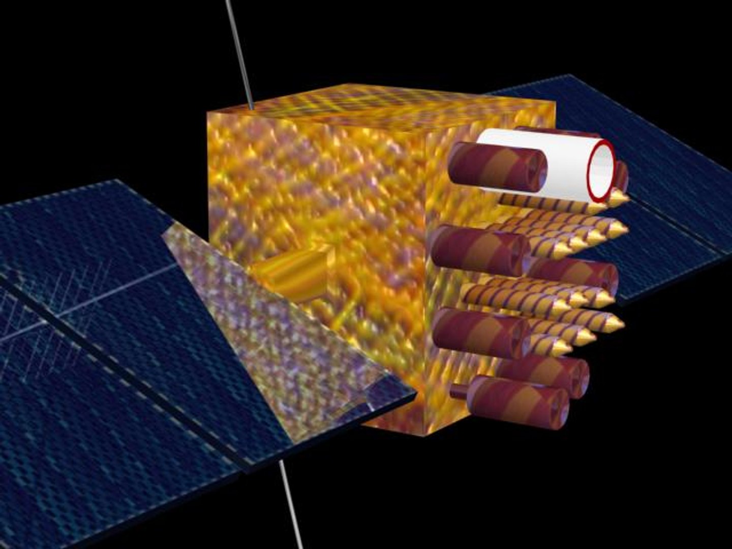 Gps Satellite 3d Model