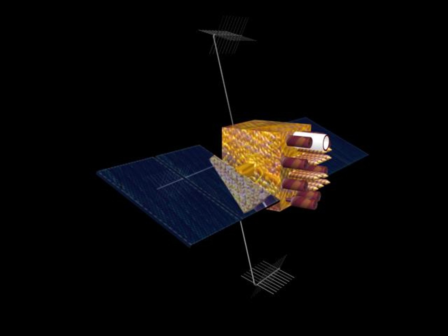 Gps Satellite 3d Model