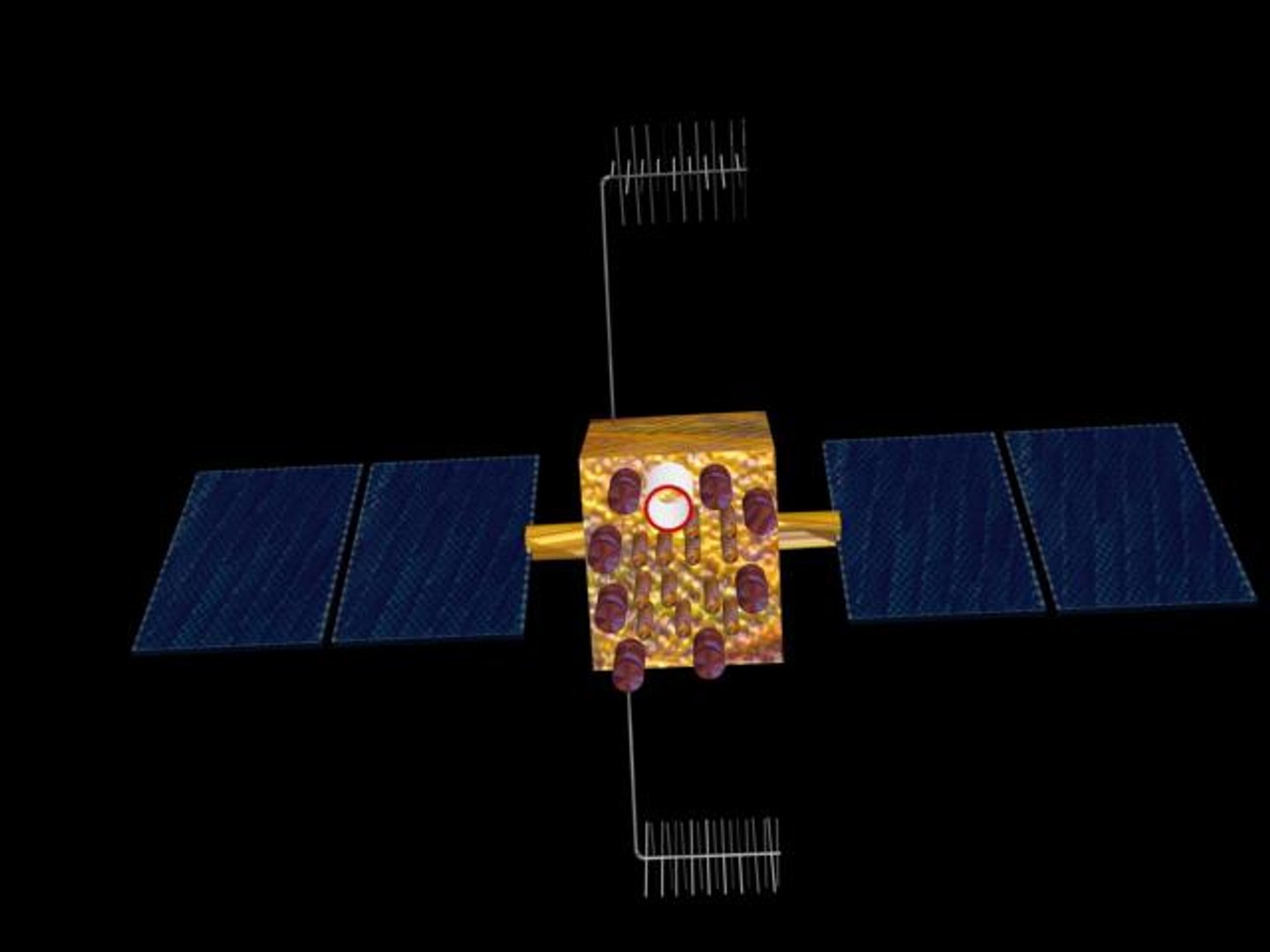 Gps Satellite 3d Model