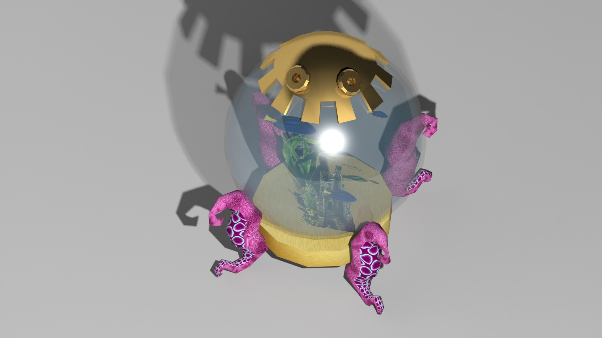 Fantasy Fish Tank 3d Obj