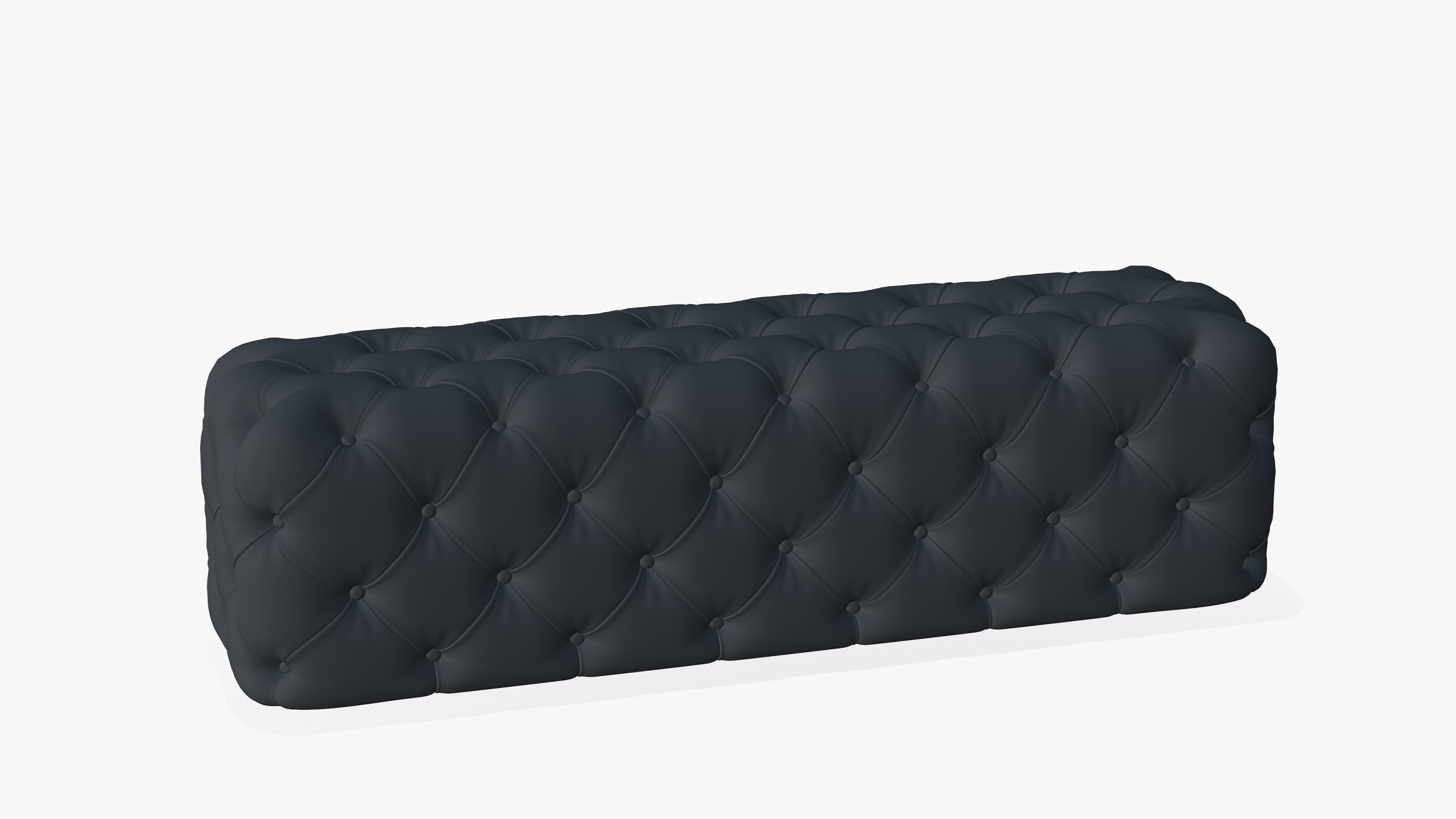 Chesterfield Velvet Bench With Brown Sofa 3D model - TurboSquid 1904564