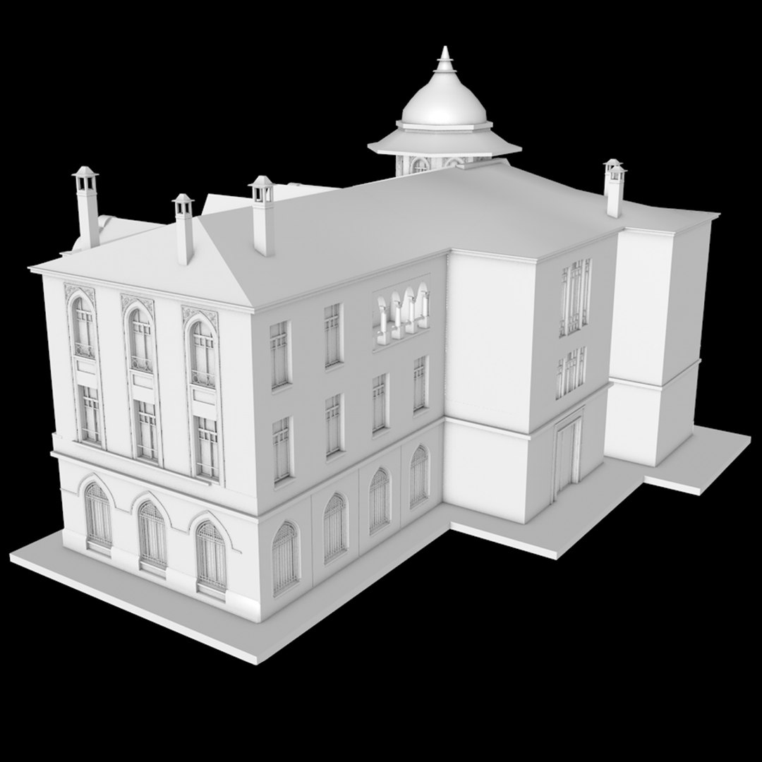 Historic Building Model - TurboSquid 1240875