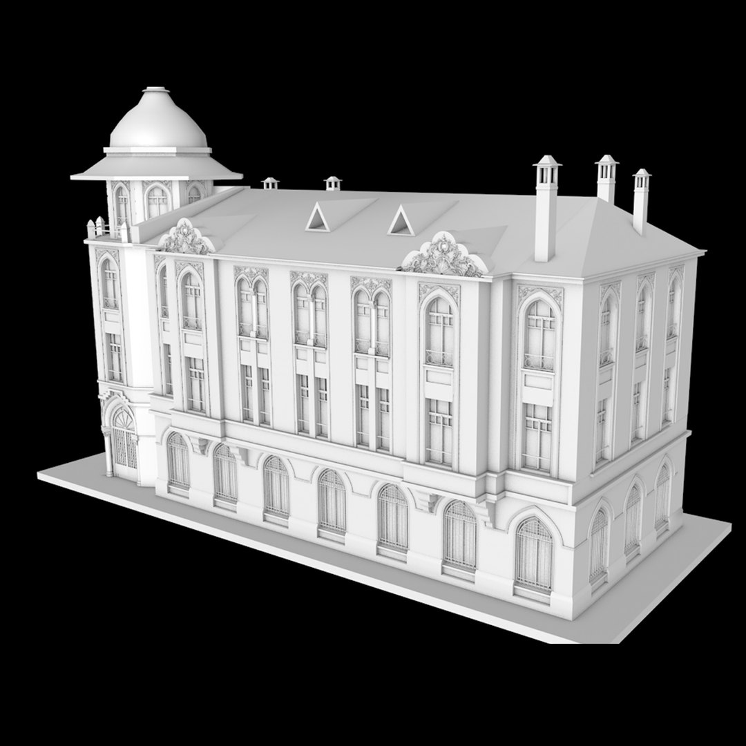 Historic Building Model - TurboSquid 1240875