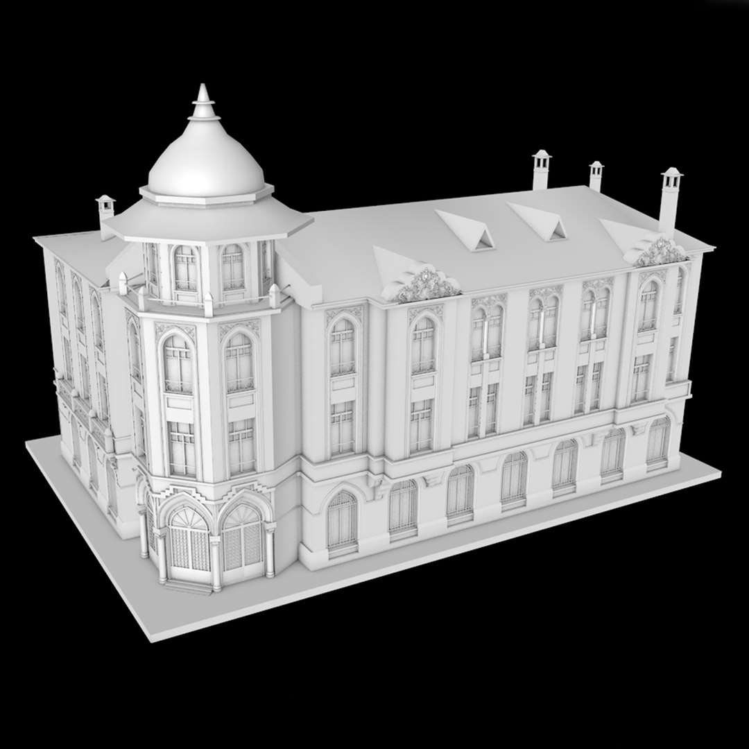 Historic Building Model - TurboSquid 1240875