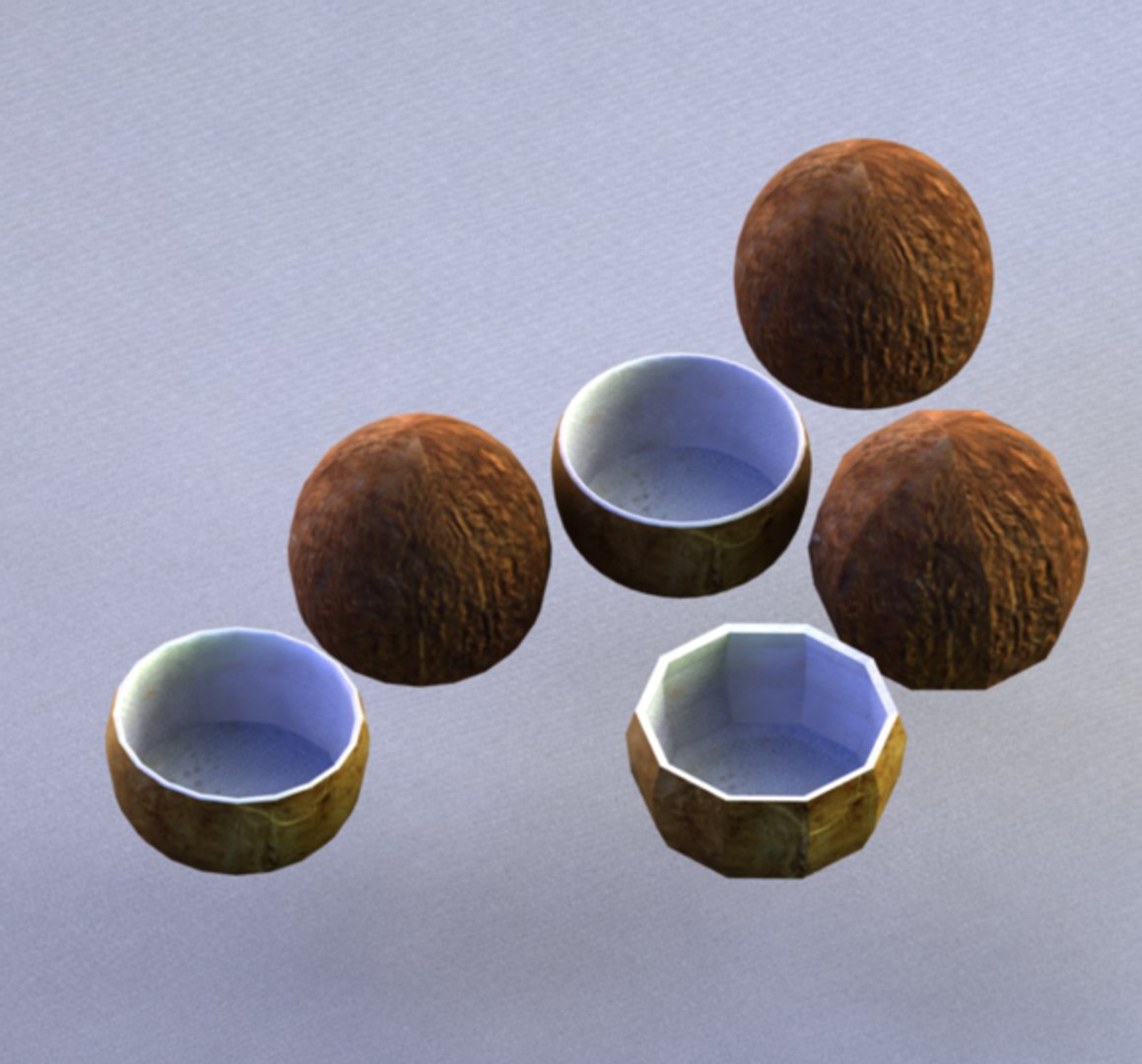 3d model coconut