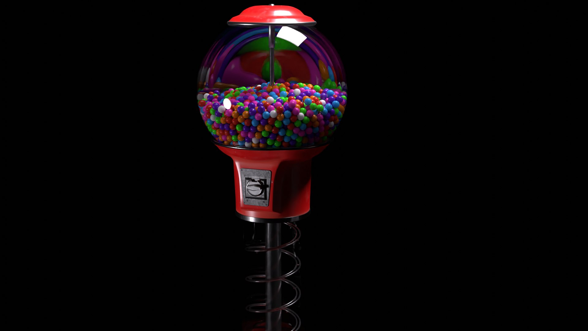 3D Gumball Candy Vending Machine Collection With 15 Fillings Model ...