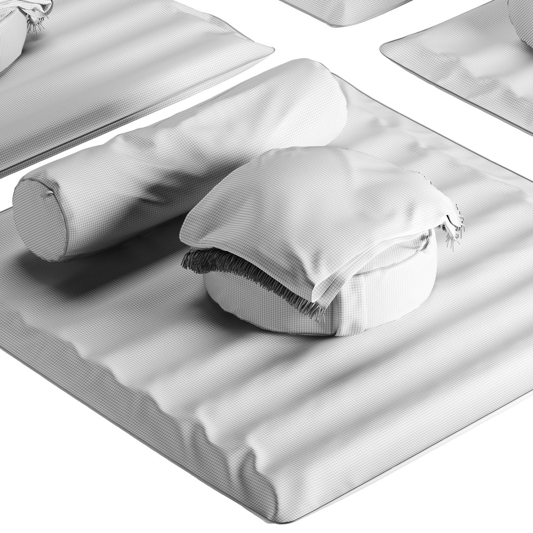 Meditation Pillows Model - TurboSquid 2169428