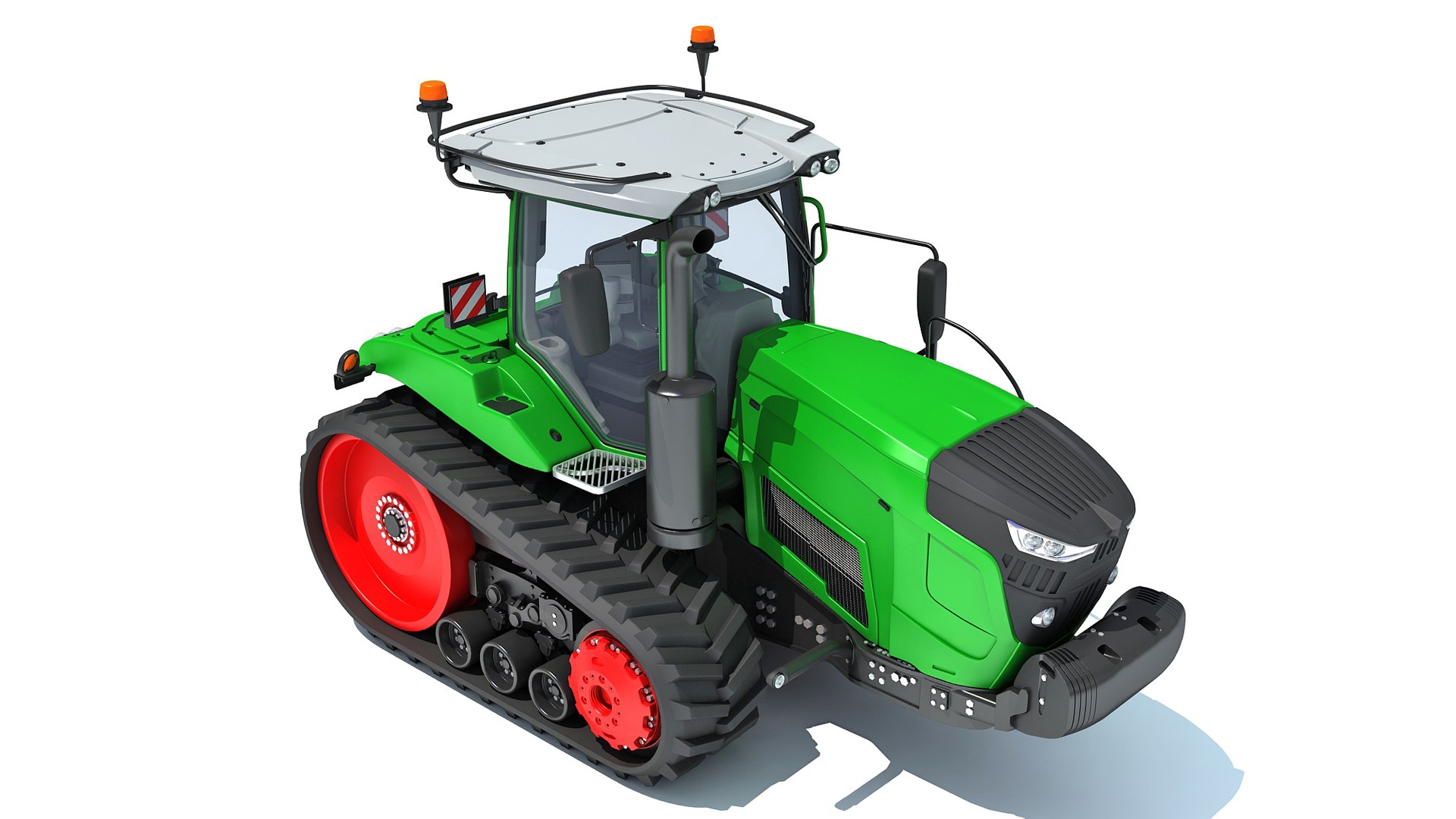 Two Track Tractor 3D - TurboSquid 1810036